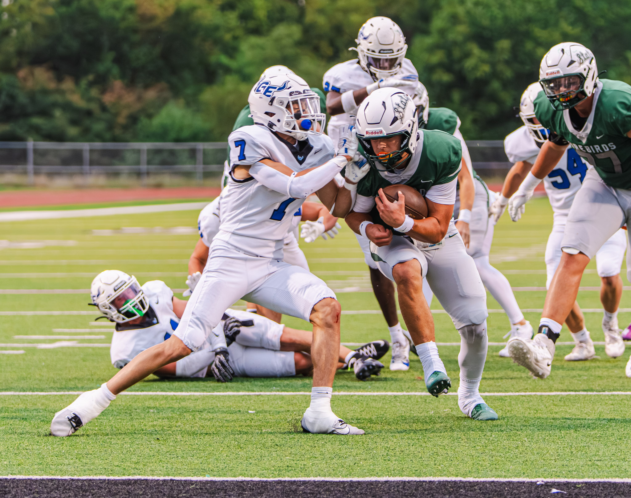 Free State football comes up with late stop in 35-34 win over defending ...